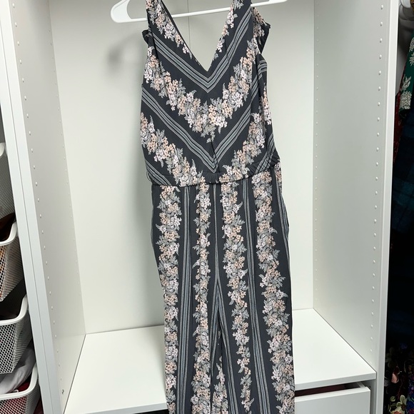 LOFT | Pants & Jumpsuits | Loft Floral Jumpsuit | Poshmark